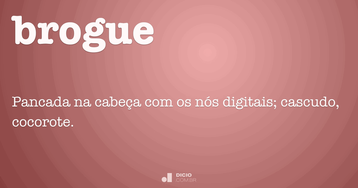 Brogue - Dicio, Dicionário Online de Português