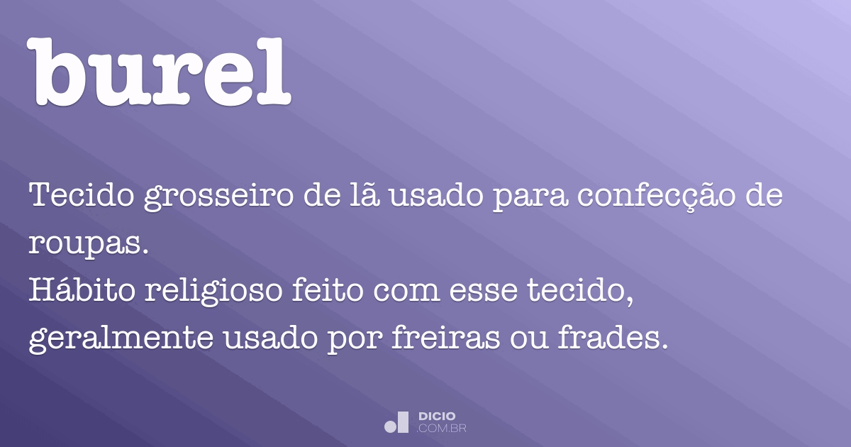 Burel - Dicio, Dicionário Online de Português