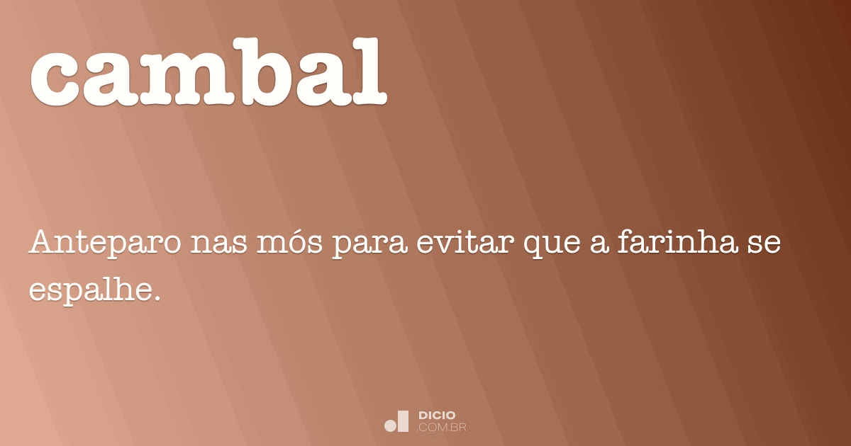 Cambal - Dicio, Dicionário Online de Português
