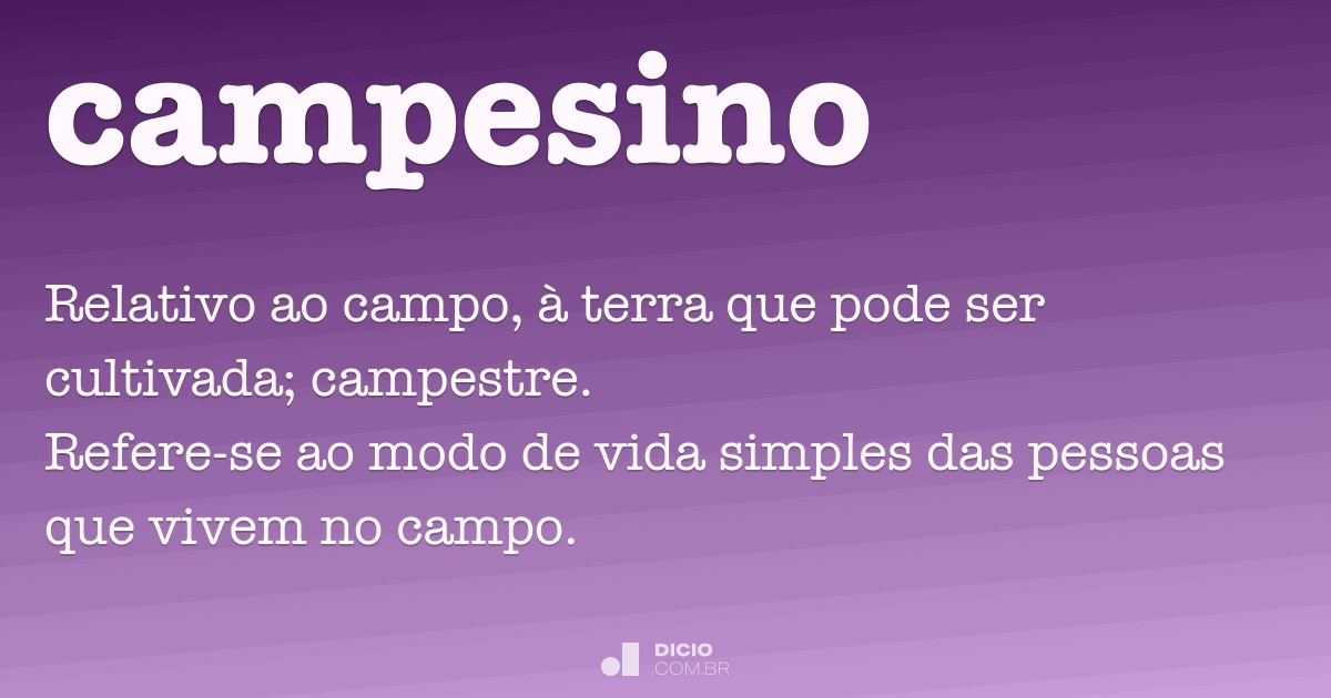 Campesino - Dicio, Dicionário Online de Português