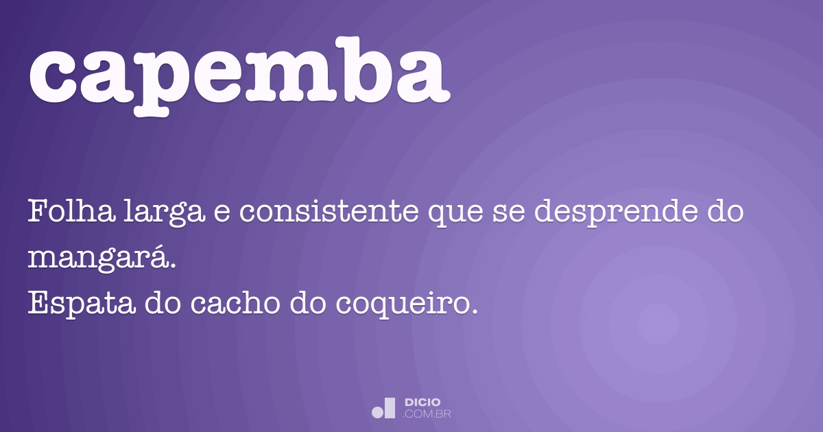 Capemba - Dicio, Dicionário Online de Português
