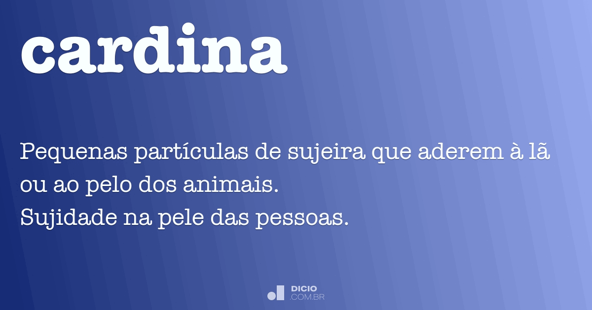 Cardina - Dicio, Dicionário Online de Português