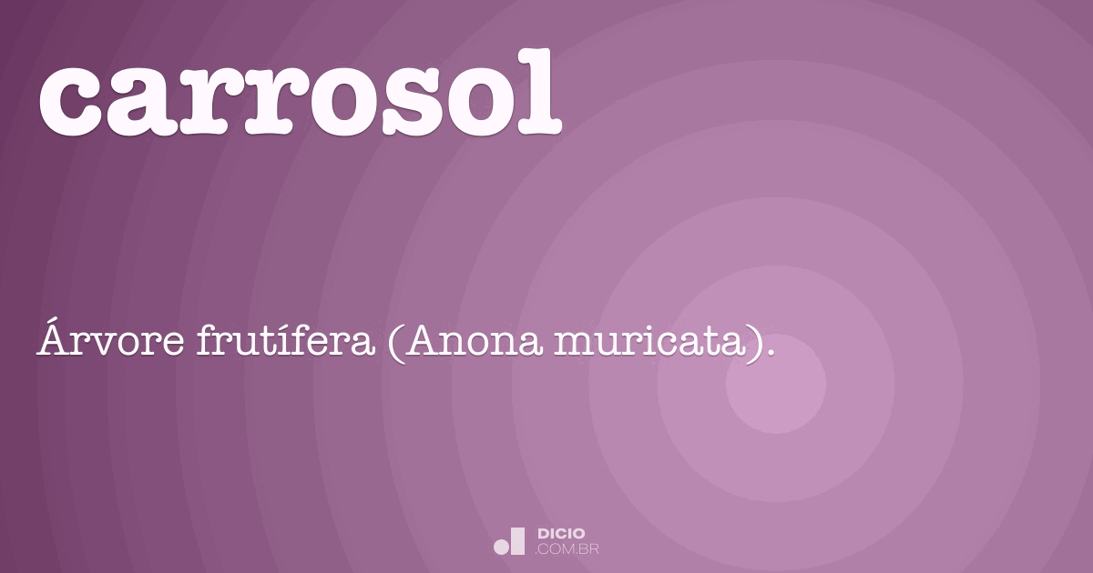 Carrosol - Dicio, Dicionário Online de Português