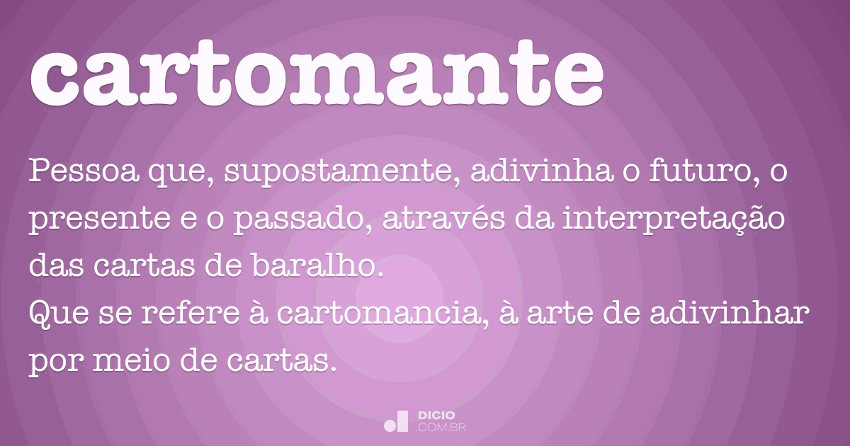 Cartomante - Dicio, Dicionário Online de Português
