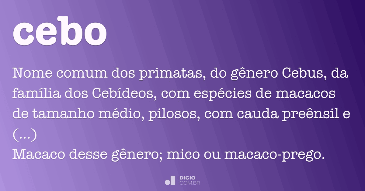 Cebo - Dicio, Dicionário Online de Português