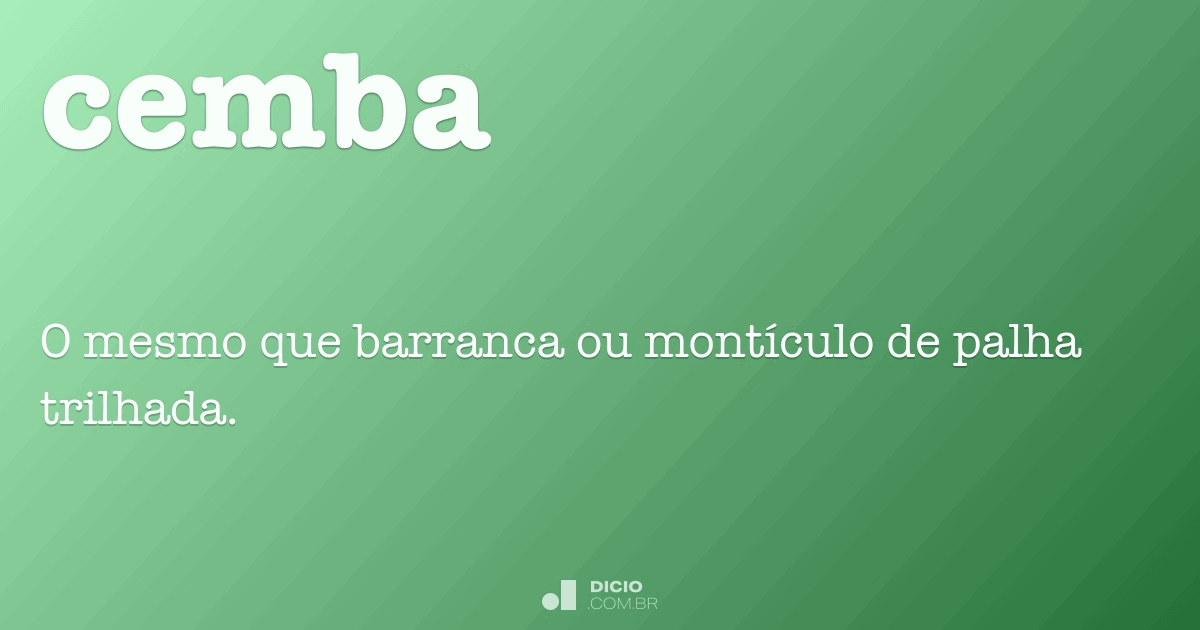 Cemba - Dicio, Dicionário Online de Português