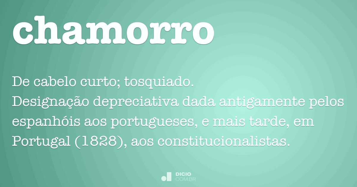 Chamorro - Dicio, Dicionário Online de Português