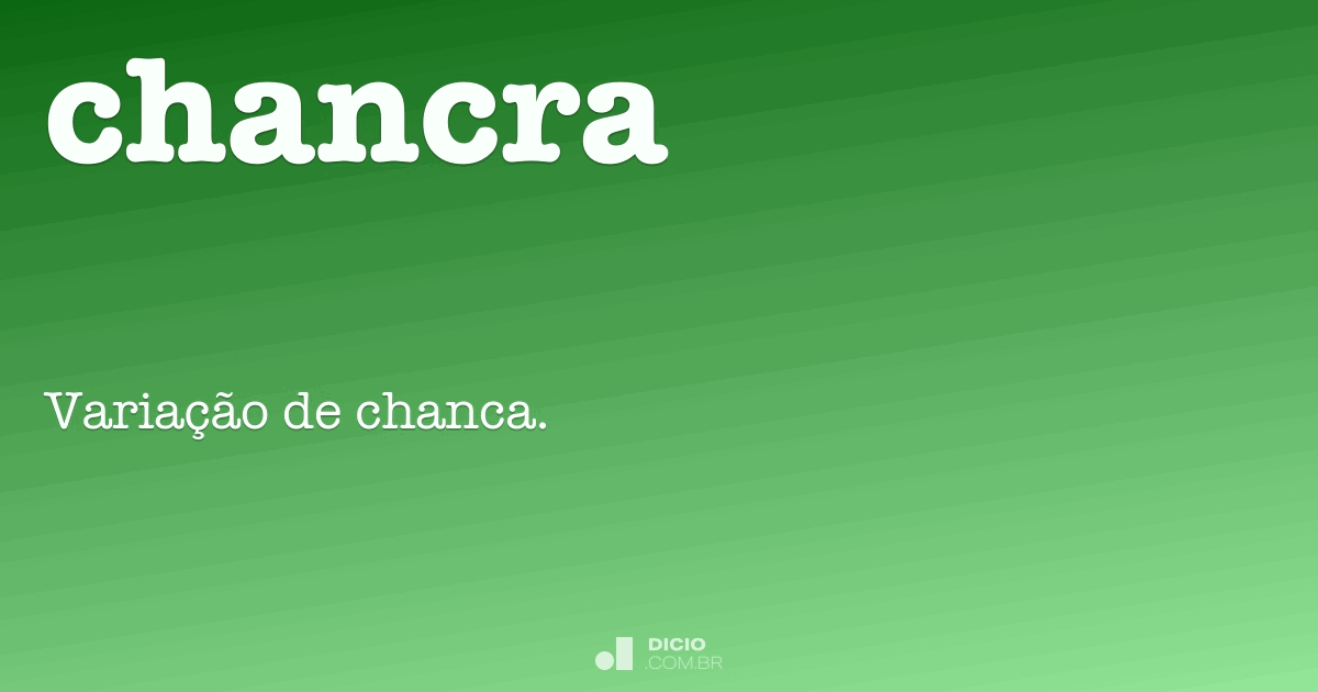 Chancra - Dicio, Dicionário Online de Português