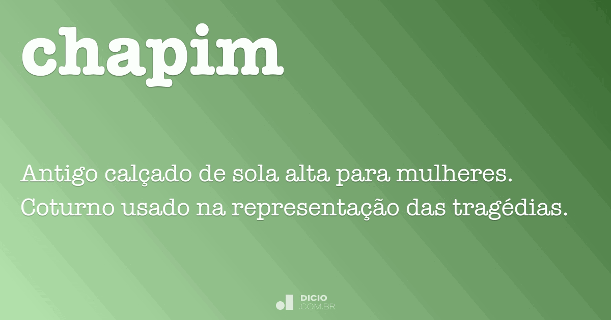 Chapim - Dicio, Dicionário Online de Português