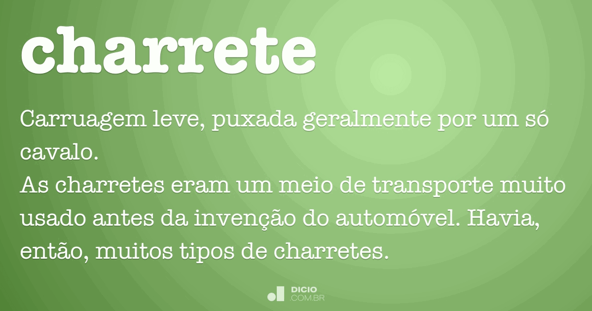 Charrete - Dicio, Dicionário Online de Português