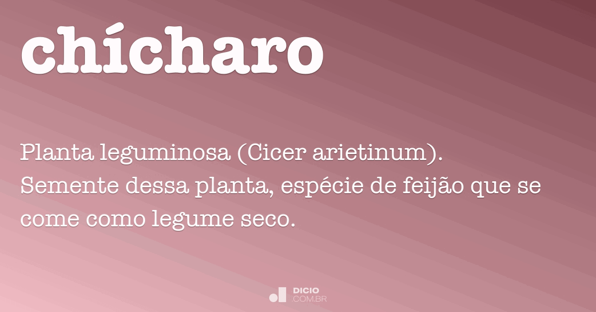Chícharo - Dicio, Dicionário Online de Português
