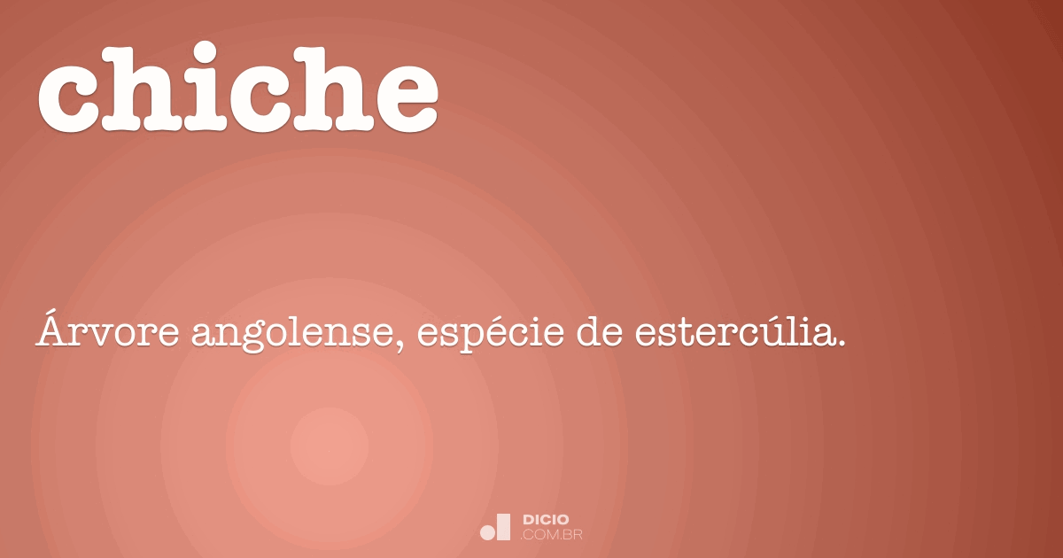 Chiche - Dicio, Dicionário Online de Português