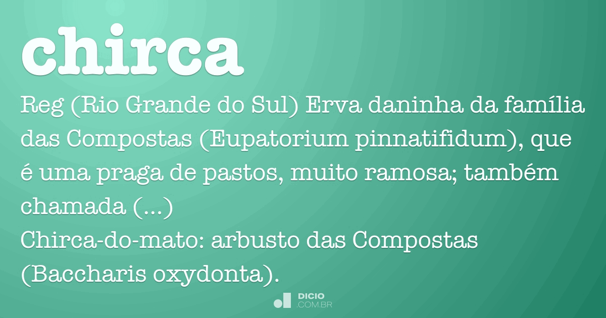 Chirca - Dicio, Dicionário Online de Português