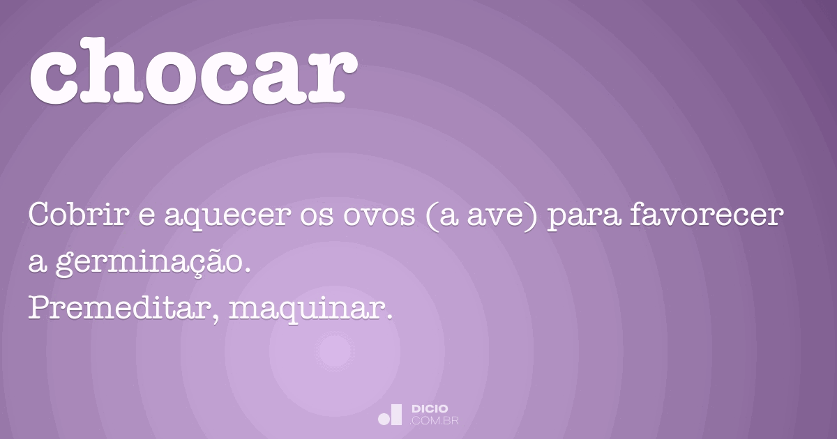 Chocar - Dicio, Dicionário Online de Português