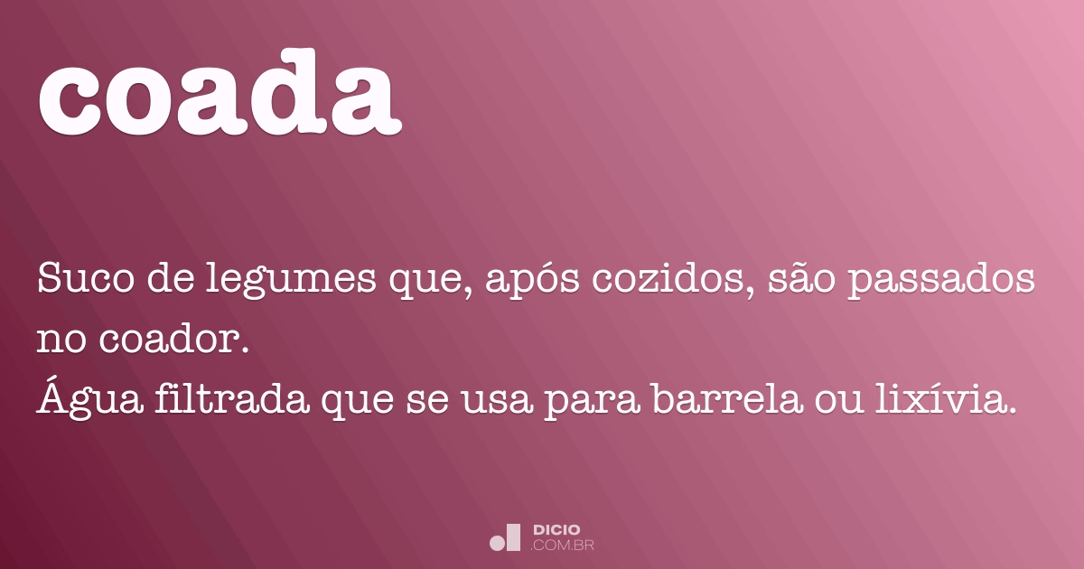 Coada - Dicio, Dicionário Online de Português