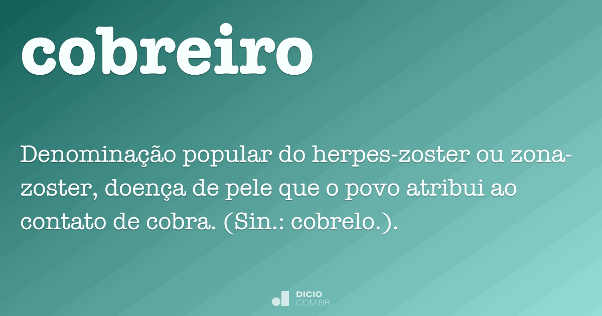 Cobreiro - Dicio, Dicionário Online de Português