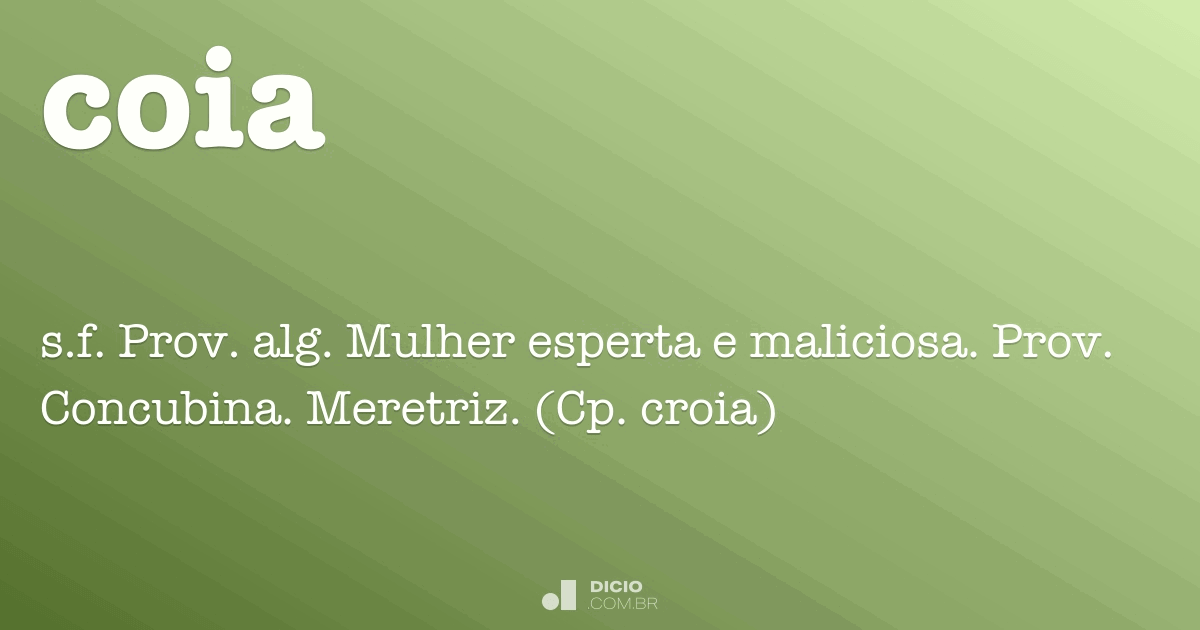 Coia - Dicio, Dicionário Online de Português