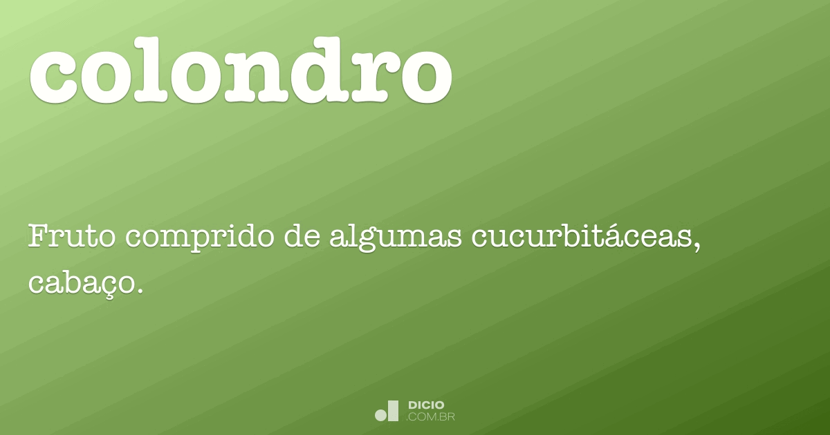 Colondro - Dicio, Dicionário Online de Português