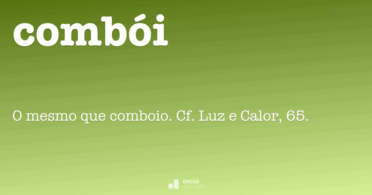 Combói - Dicio, Dicionário Online de Português