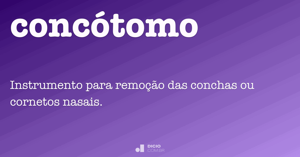 Concótomo - Dicio, Dicionário Online de Português