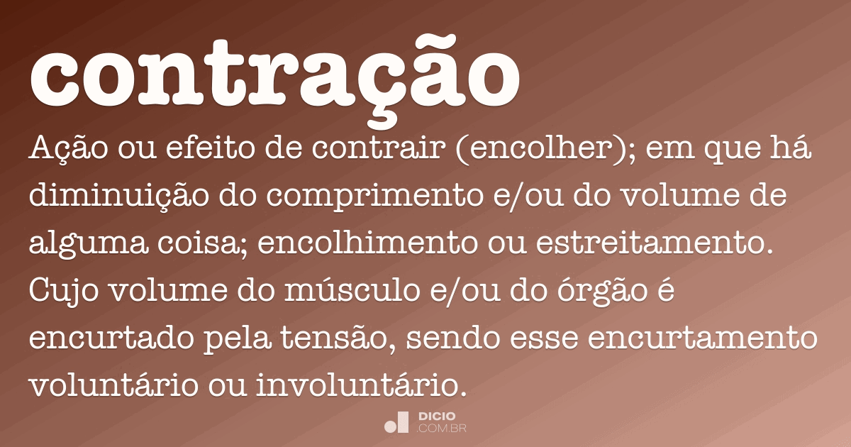Contração - Dicio, Dicionário Online de Português
