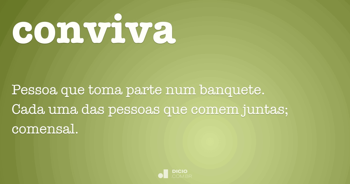 Conviva - Dicio, Dicionário Online de Português