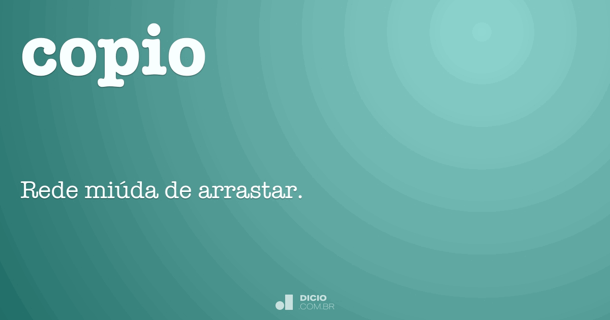 Copio - Dicio, Dicionário Online de Português