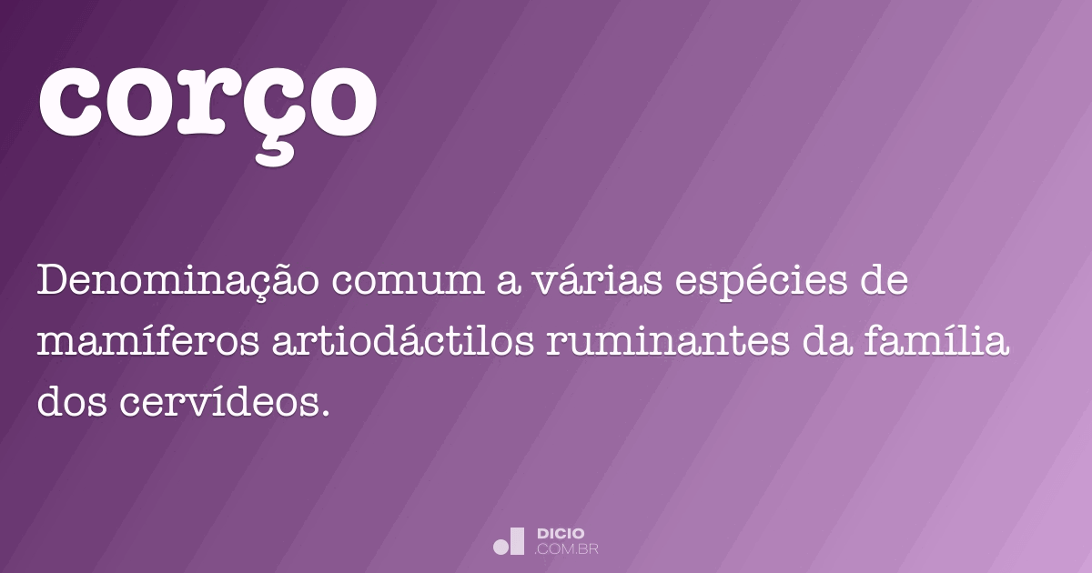 Corço - Dicio, Dicionário Online de Português