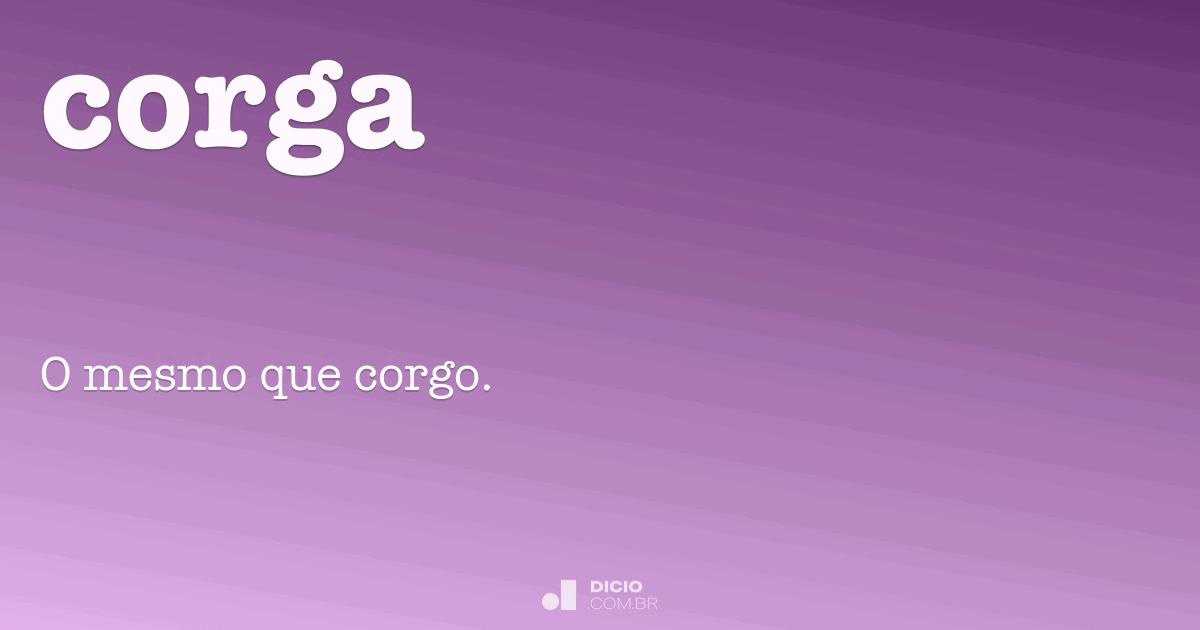 Corga - Dicio, Dicionário Online de Português