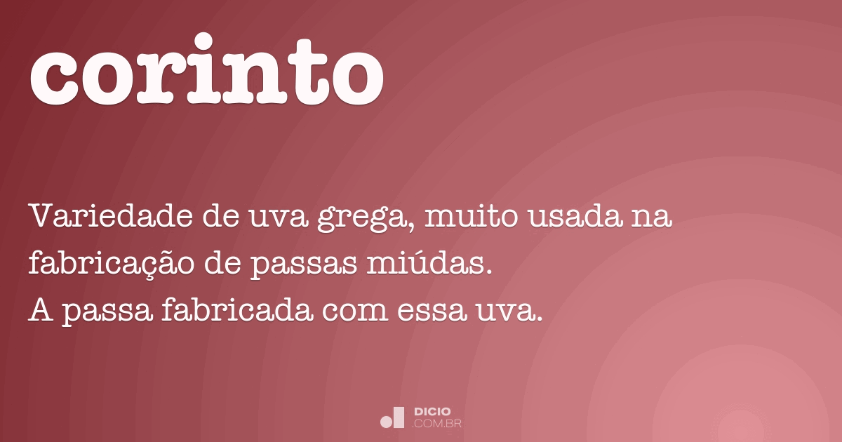 Corinto - Dicio, Dicionário Online de Português
