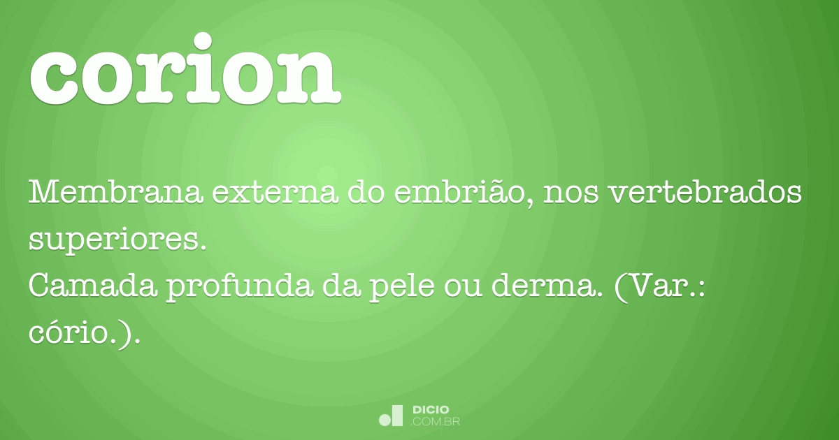 Corion - Dicio, Dicionário Online de Português