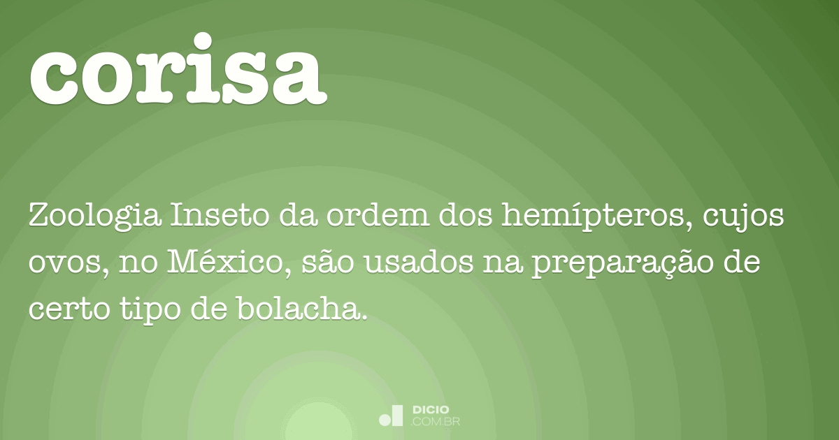 Corisa - Dicio, Dicionário Online de Português