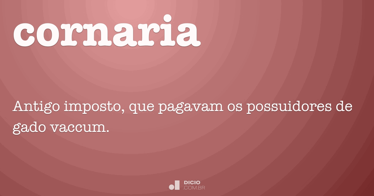 Cornaria - Dicio, Dicionário Online de Português