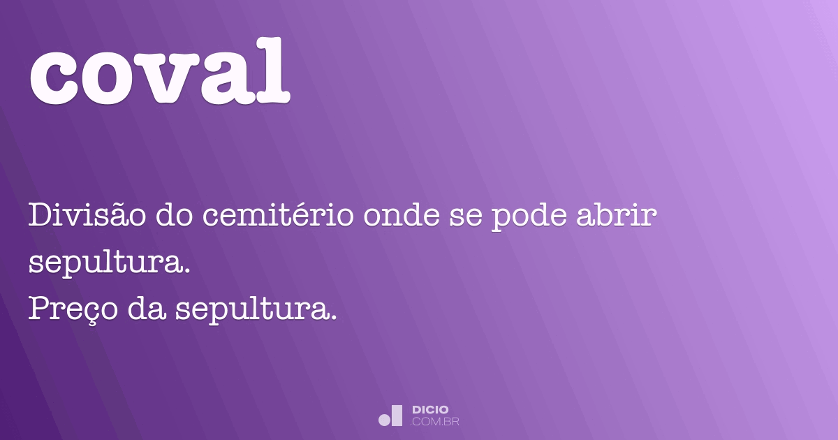 Coval - Dicio, Dicionário Online de Português