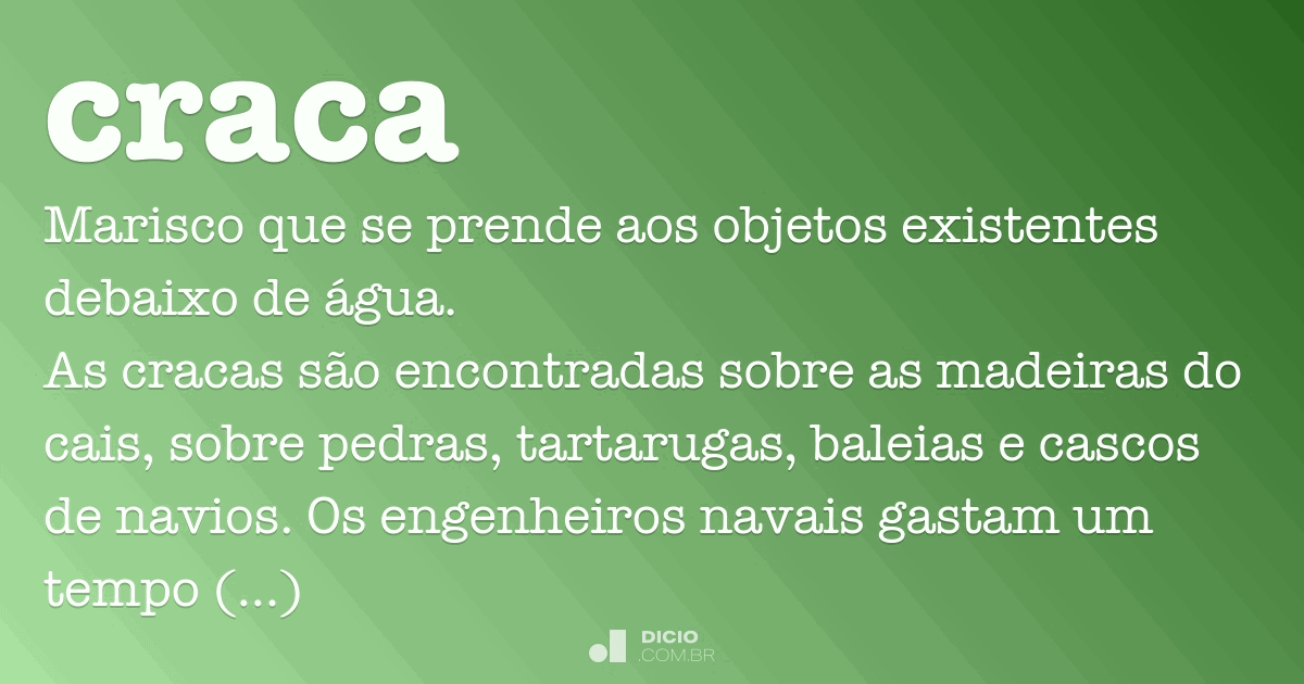 Craca - Dicio, Dicionário Online de Português