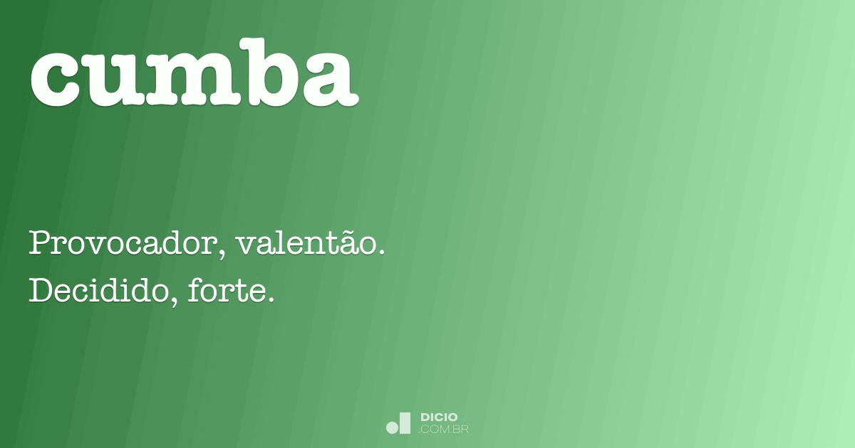 Cumba - Dicio, Dicionário Online de Português