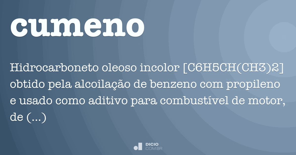 Cumeno - Dicio, Dicionário Online de Português