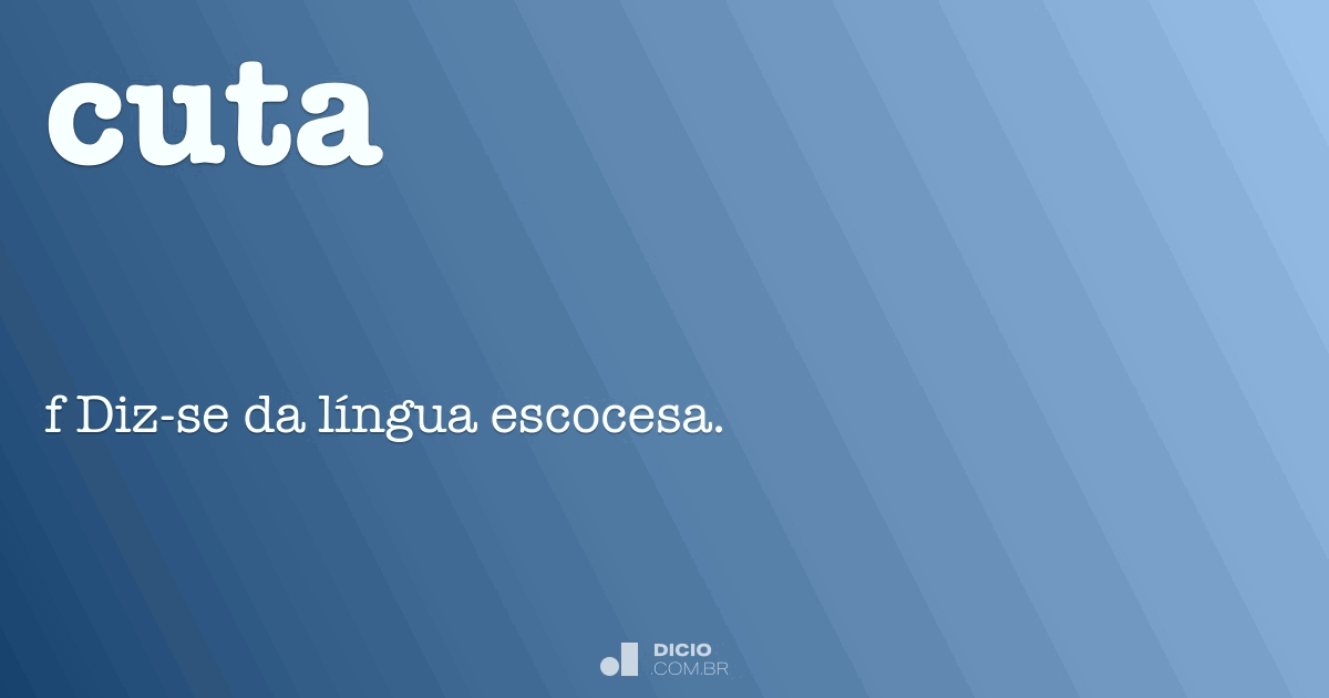 Cuta - Dicio, Dicionário Online de Português