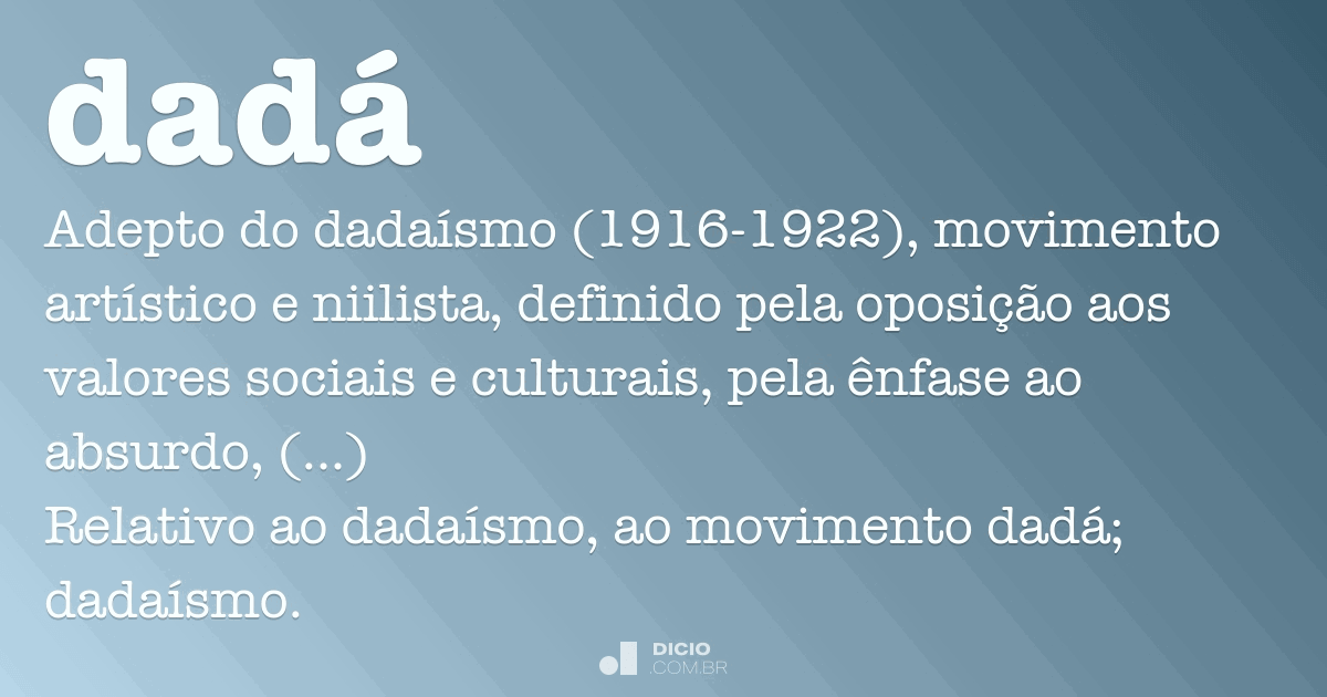 Dadá - Dicio, Dicionário Online de Português