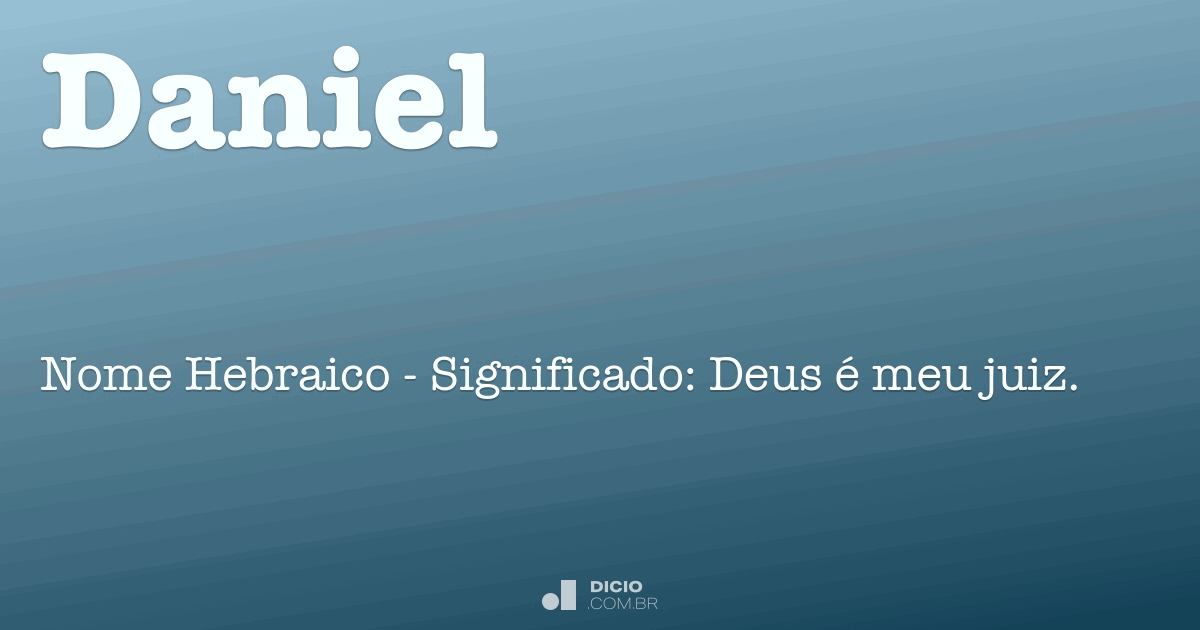 Daniel - Dicio, Dicionário Online de Português