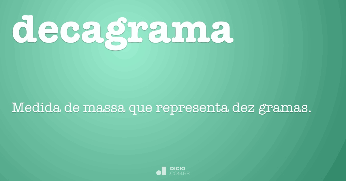 Decagrama - Dicio, Dicionário Online de Português
