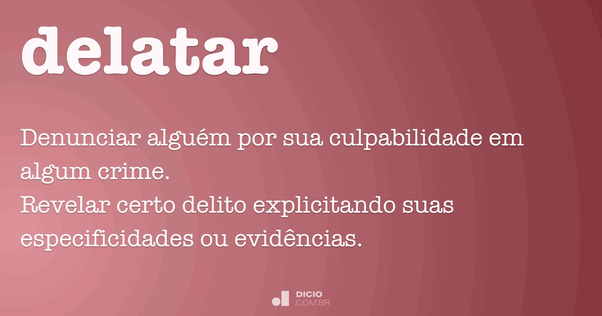 Delatar - Dicio, Dicionário Online de Português