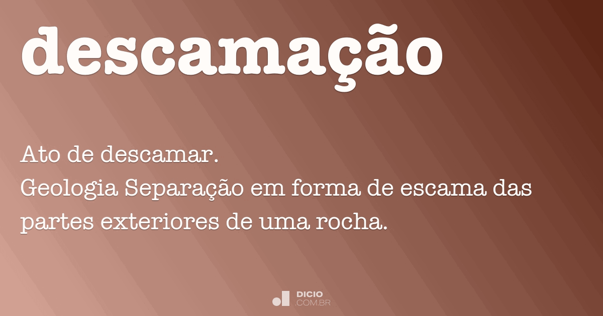 Descamação - Dicio, Dicionário Online de Português