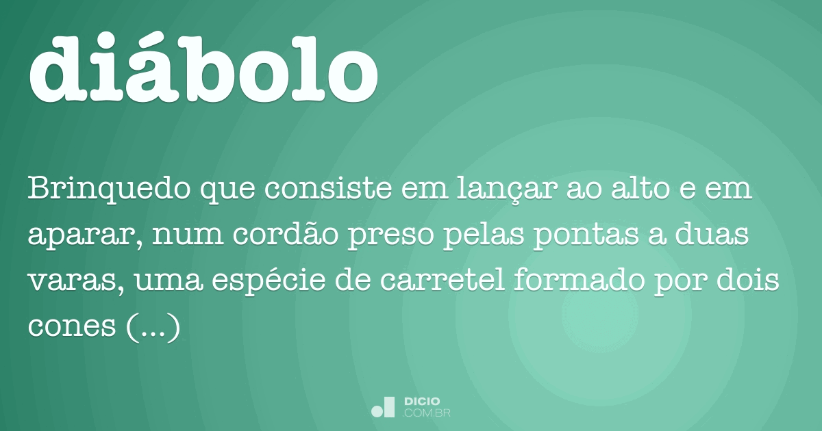 Diábolo - Dicio, Dicionário Online de Português