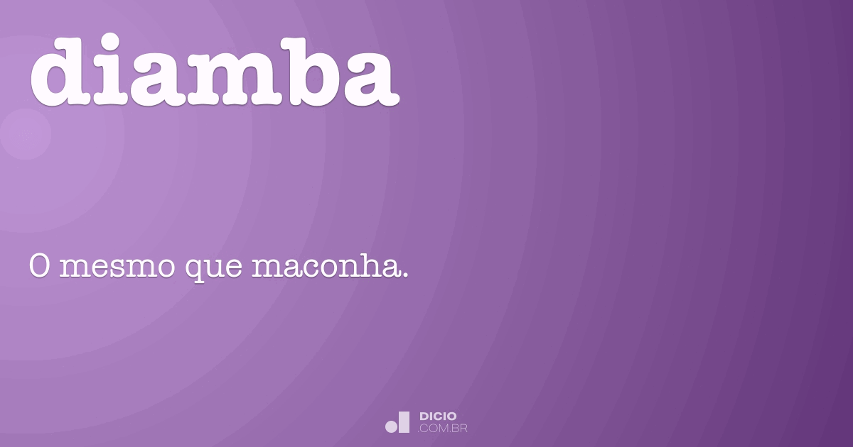 Diamba - Dicio, Dicionário Online de Português