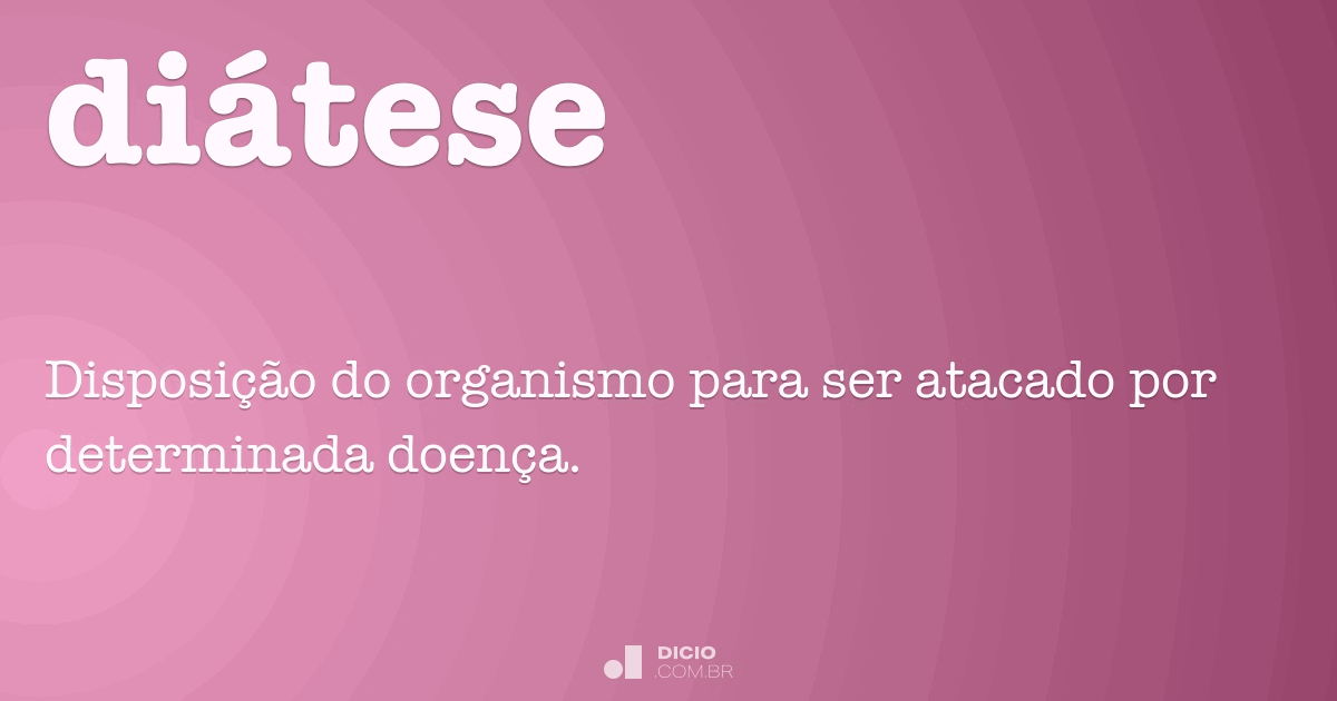 Diátese - Dicio, Dicionário Online de Português