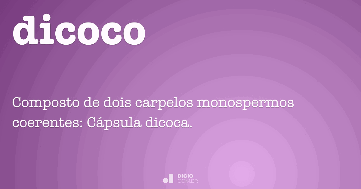 Dicoco - Dicio, Dicionário Online de Português