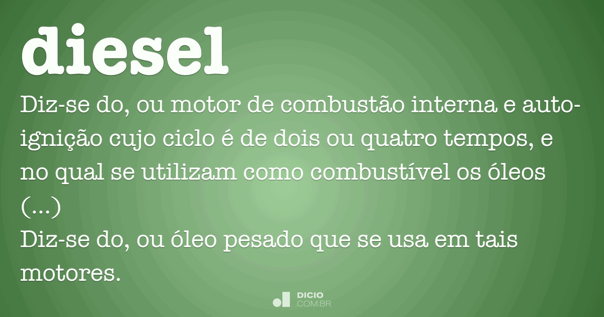 Diesel - Dicio, Dicionário Online de Português