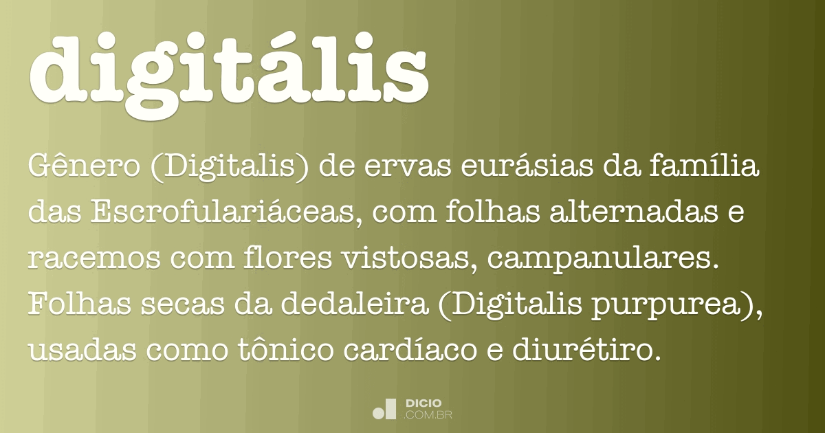 Digitális - Dicio, Dicionário Online de Português