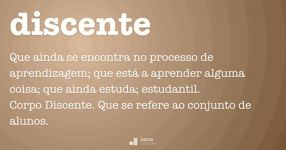 O Que Significa Docente E Discente - LIBRAIN